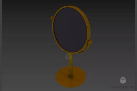 Переносное зеркало круглой формы Бесплатная 3D модель - .3ds, .Gsm ...