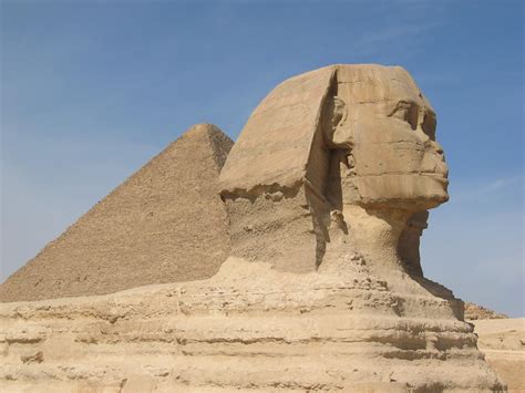 Banco de imagens areia Rocha deserto monumento formação estátua pirâmide Egito