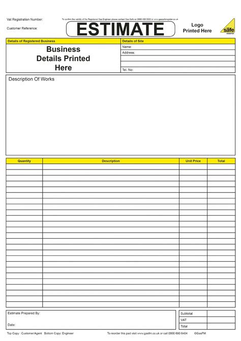 Personalised Estimate Book