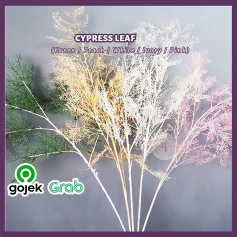 Jual Daun Cemara Asparagus Bunga Palsu Plastik Artificial Dekorasi Persia Dekorasi Cypress Leaf