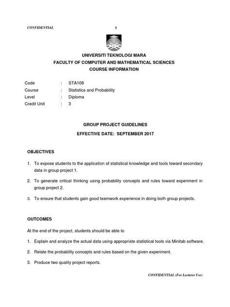 sta108 group projects guidelines pdf statistics scientific method