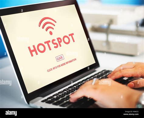 Hotspot Computer Connection System Internet Concept Stock Photo Alamy