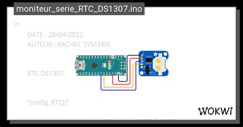 Moniteur Serie Rtc Ds Wokwi Esp Stm Arduino Simulator