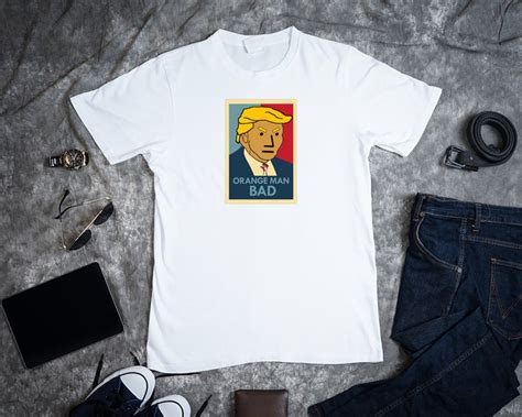 Unisex Orange Man Bad Trump Tee Shirt Etsy