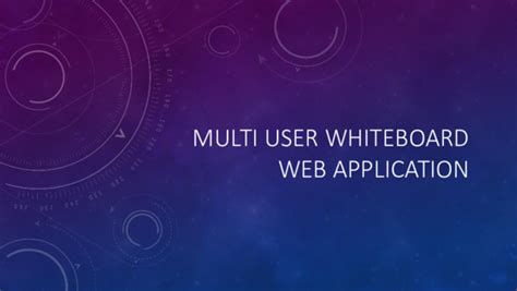 Pdf Multi User Web Whiteboard With Html5