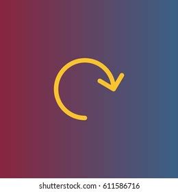 Clockwise Rotating Arrow Icon Counter Vector Stock Vector Royalty Free Shutterstock