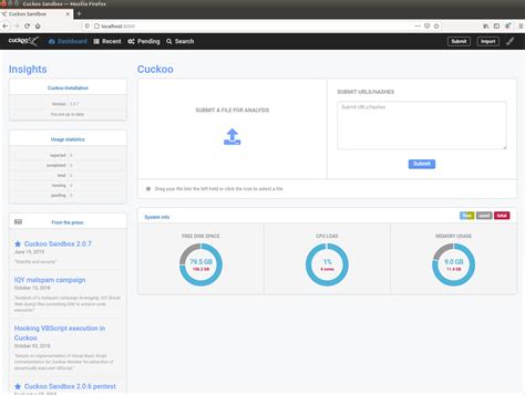 Cuckoo Sandbox Deploy Tutorial S0cke3t Blog