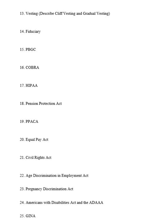 Solved 13 Vesting Describe Cliff Vesting And Gradual