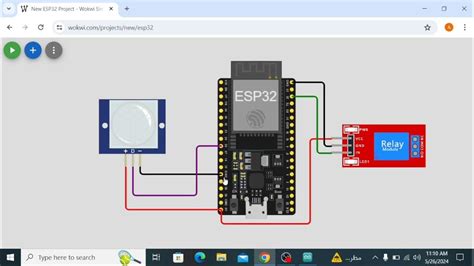 Esp32relaymotion Sensor Wokwi Esp32 Arduino Robotic Arduino