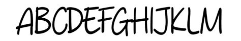 This Notes Regular Font Handwritten Casual What Font Is