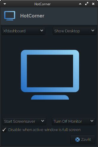 Plugin HotCorner aktivní rohy pro Xfce4 v Linux Mintu Linux Mint CZ SK