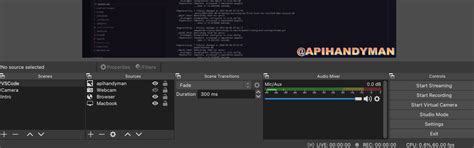 Api Handyman Obs Studio