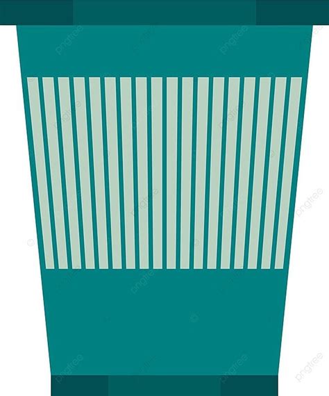 Kitchenware Garbage Basket Iconflat Style Symbol Dustbin Container