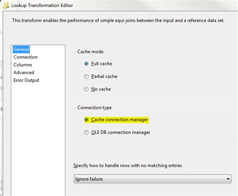 Sql Server Select Ssis Lookup Transformation Using As A