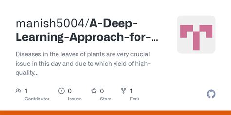 Github Manish A Deep Learning Approach For Detection And
