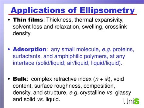 Ppt Principles And Applications Of Ellipsometry Powerpoint