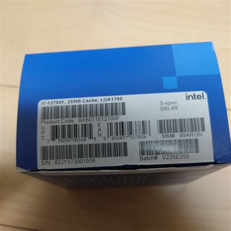 Yahooオークション インテル Corei7 I7 12700f Cpu Lga1700 Intel