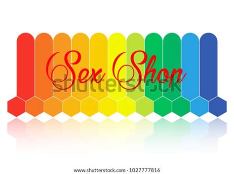 Colorful Sex Shop Logo Badge Design Stock Vector Royalty Free