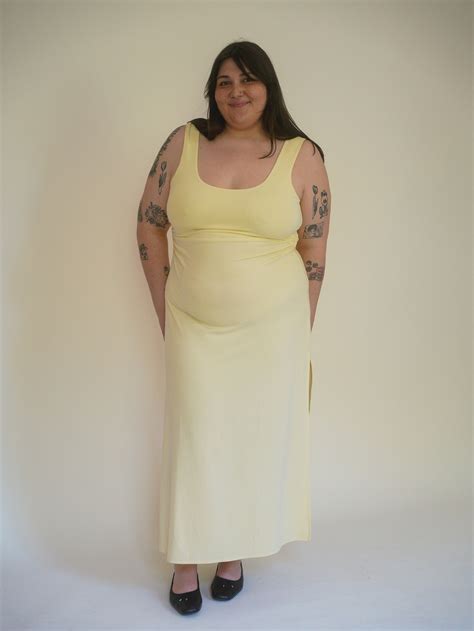 Citrine Midi Slip Dress Light Yellow Light Yellow Djerf Avenue