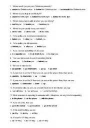 Multiple Choice Prepositions ESL Worksheet By DonnaTeach