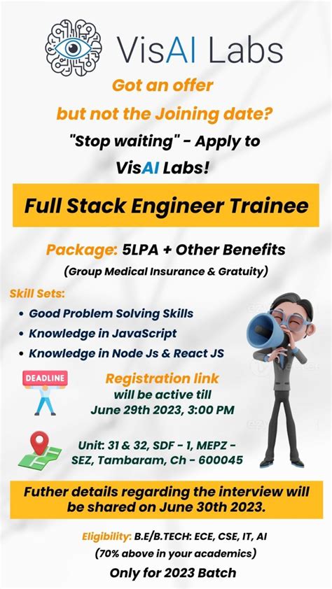 Visai Labs Is Hiring 2023 Freshers Placement Drive
