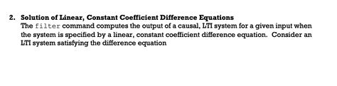 Solved 2 Solution Of Linear Constant Coefficient