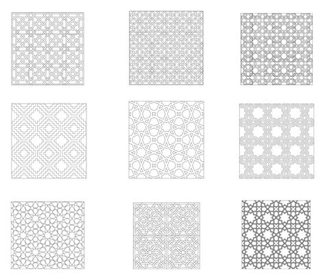 Islamic Decorative Patterns Dwg Free Cad Blocks Download 48