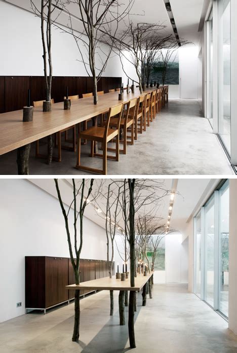 Tree Table Birds Add Mystery To Dinner Party Designs Ideas On Dornob