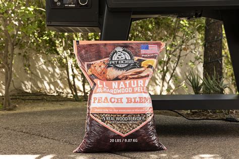 Pit Boss 100 All Natural Hardwood Peach Blend Bbq Grilling Pellets 20