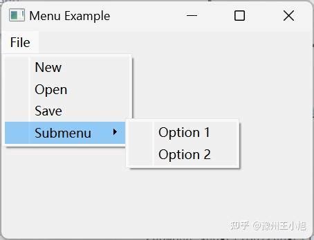 Python开发GUI 基于PySide6菜单栏制作 知乎 Python开发GUI 基于PySide6菜单栏制作 知乎