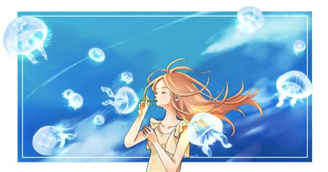 オリジナル ぷかぷかクラゲ ちゃけのイラスト Pixiv