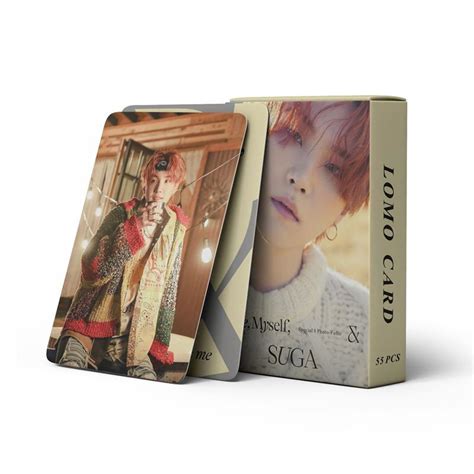Btsグッズ Suga フォト カード 55枚 セット トレカ バンタン 写真 フォトカード K Pop 韓国 アイドル Lomoカード 応援
