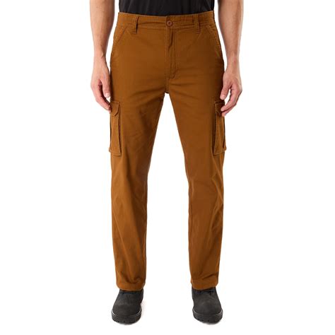 Stretch Fleece Lined Canvas Cargo Pant