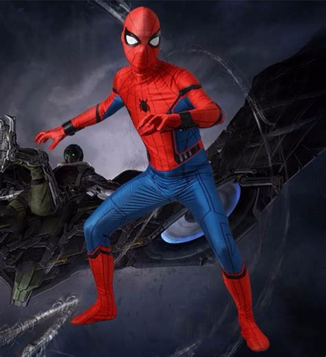 Traje Disfraz Spiderman Homecoming Adulto Cosplay Spider Man 4 500