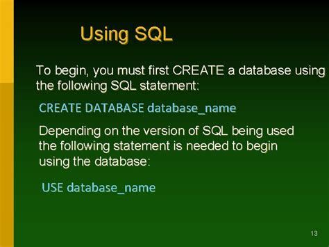 SQL Design And Implementation 1 An Overview Of
