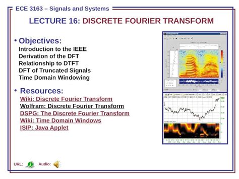 Pptx Lecture 16 Discrete Fourier Transform Dokumentips