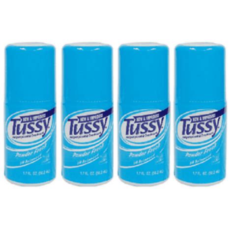Tussy Anti Perspirant Deodorant Roll On Powder Fresh 170 Oz 4 Pack