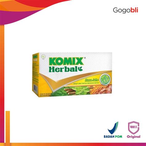 Jual Komix Herbal Jahe 6 Sachet Shopee Indonesia