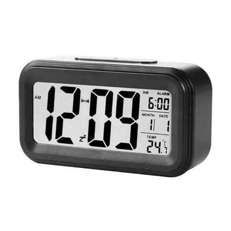 Rectangular Black Digital Led Alarm Clock Size 14w X 8h Cm At ₹ 150