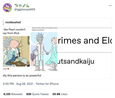 Rick Sanchez X Pearl So Powerful Rick Sanchez X Pearl Know Your Meme
