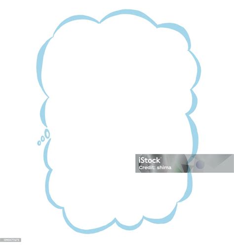 Bahan Gelembung Ucapan Berbentuk Awan Ilustrasi Stok Unduh Gambar Sekarang Awan Langit