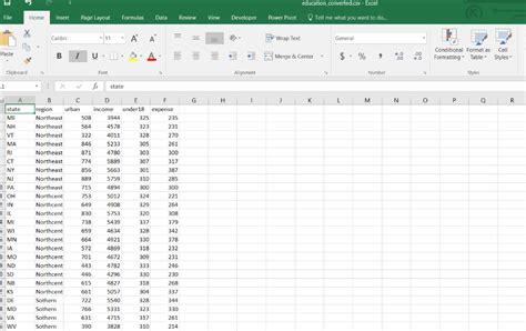 Educationconvertedcsv Excel Insert Page Layout