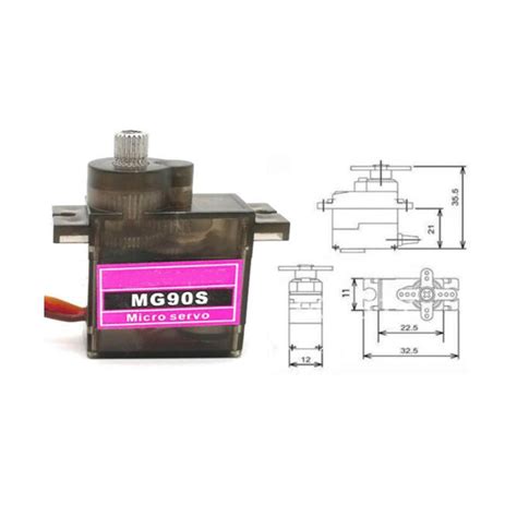 Mg S Mikro Rc Servo Kg Cm Grader Til Rc Helik Grandado