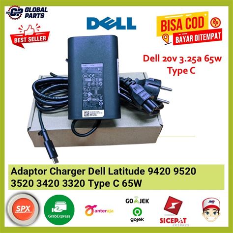 Jual Adaptor Charger Laptop Dell Latitude 7280 7290 7310 Type C 65W Ori
