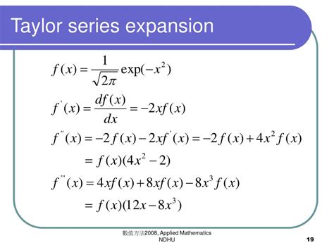 What Is The Taylor Series Expansion Of Mathexmath