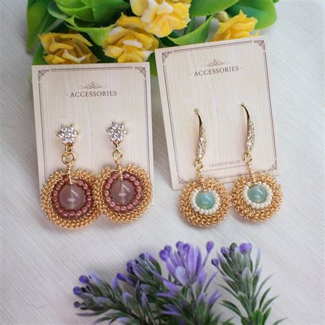 Six Cats 14K注金 金屬線編織 天然水晶 耳環 耳墜 禮物 Six Cats Accessories耳環 耳夾 耳骨夾人氣榜