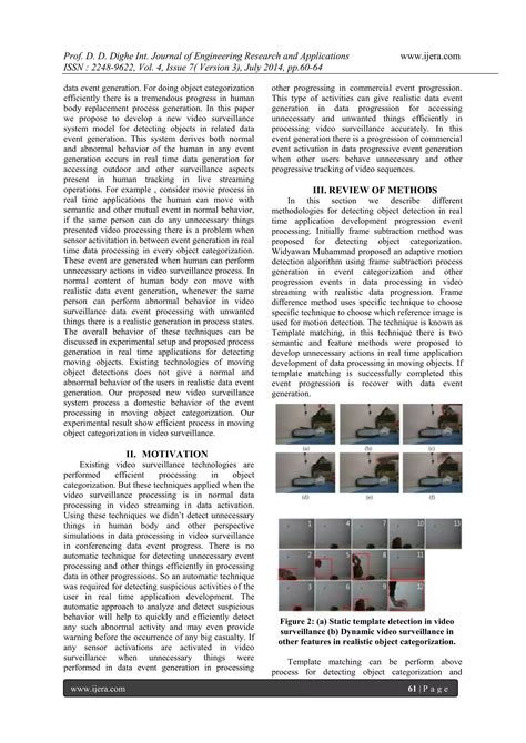 Background Subtraction Algorithm Based Human Behavior Detection Pdf