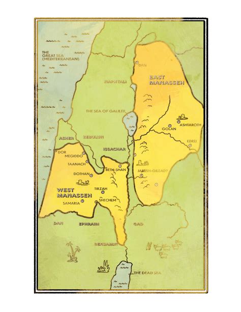 Study And Color The Tribe Of Manasseh