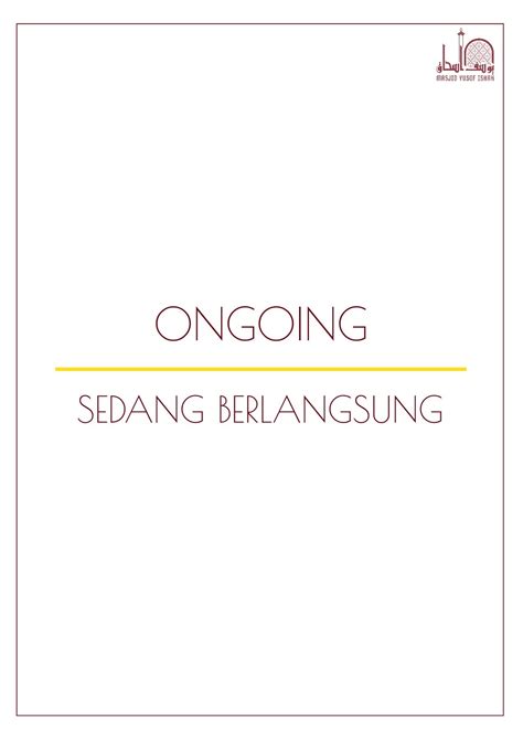 What We Have For You At Masjid Yusof Ishak Aishah Sharif Muka Surat 3 Membalik Pdf Dalam