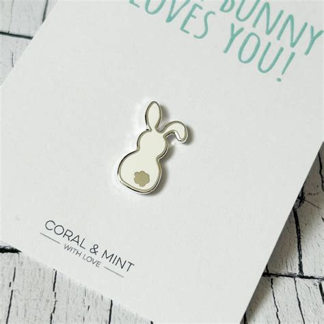 Bunny Enamel Pin Etsy